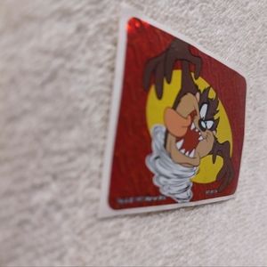 Warner Bros. | Other | Vintage Looney Tunes Taz Vending Machine Sticker ...